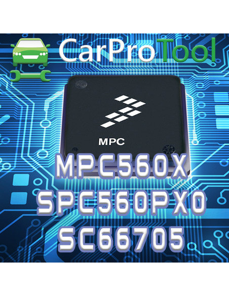 MPC5604, SC66705﻿﻿, SPC560P50L3 Programmer Aktywacja dla CarProTool.